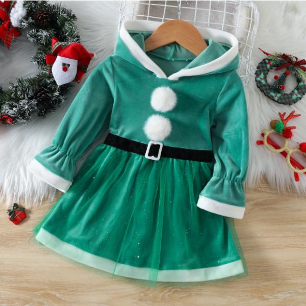 お取り寄せ商品【ワンピース】ベビー きぐるみ パジャマ キッズ ロンパース 女の子 防寒 部屋着 クリスマス　サンダー衣装 幼稚園 パーティークリスマスイブ トナカイ鹿 冬 雪だるま サンタクロース クリスマスツリー リース ろうそく 鈴 ...