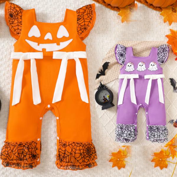 お取り寄せ商品【ロンパース】ベビー きぐるみ パジャマ キッズ ロンパース 男の子 女の子 防寒 部屋着 ハロウイン変身 幼稚園 パーティーハロウィン時期に、赤ちゃんの仮装用サロペットです♪この一枚があれば、きっと色々なシーンで活躍してくれ...