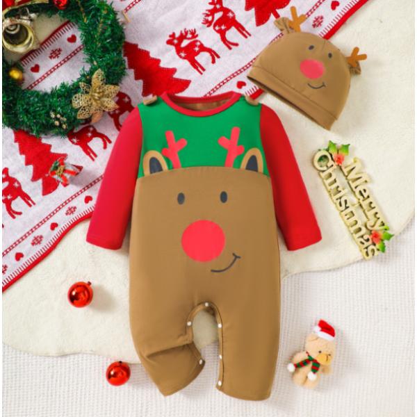 お取り寄せ商品【帽子+ロンパース】ベビー きぐるみ パジャマ キッズ ロンパース 男の子 女の子 防寒 部屋着 ハロウイン変身 幼稚園 パーティークリスマス時期に、赤ちゃんの仮装用サロペットです♪この一枚があれば、きっと色々なシーンで活躍し...