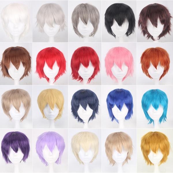 ショート30cm カラー ウィッグ かつら ロングストレート コスプレウィッグ スーパーロング 耐熱 フルウィッグ 前髪アレンジ自在 フル ウイッグ カツラ 変装 仮装 ハロウィン WIG イベント用 ウィッグ? ロングウェーブ コスプレ ...