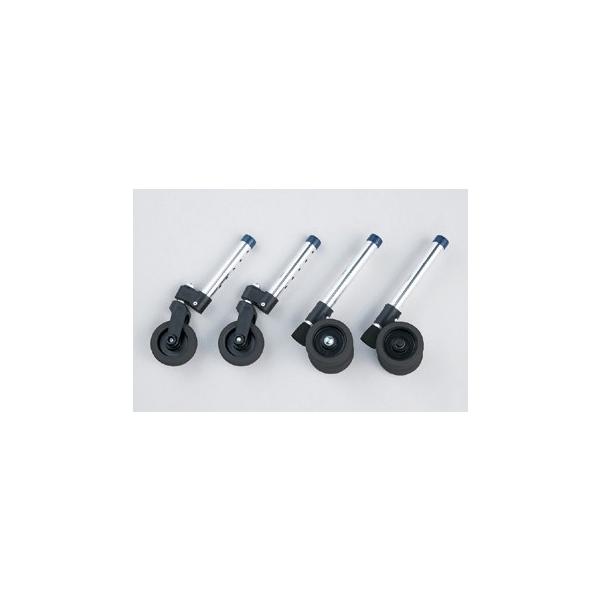 〇セーフティアームウォーカーシリーズ専用オプションです。〇用途に合わせて付け替えできるので、身体や使用環境に合わせてお選びいただけます。□仕様前輪：大型ゴムスイングキャスター後輪：ツインキャスター付きストッパー□数量4脚（1台分）※バラ売り...