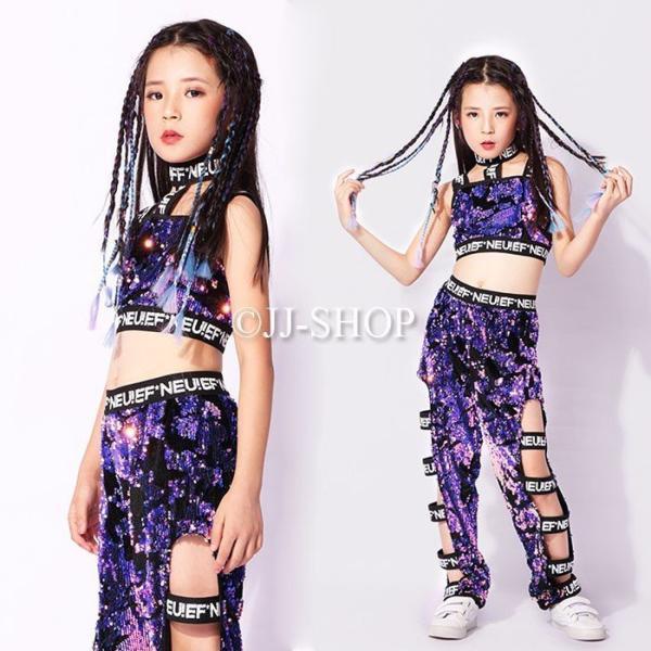 セット内容：2点セット（ス＋パンツ）カラー：パープル素材：ポリエステルサイズ：120cm：着丈：18cm、バスト：65cm、ウエスト：51cm、ヒップ：74cm、パンツ丈：76cm130cm：着丈：19cm、バスト：68cm、ウエスト：54...