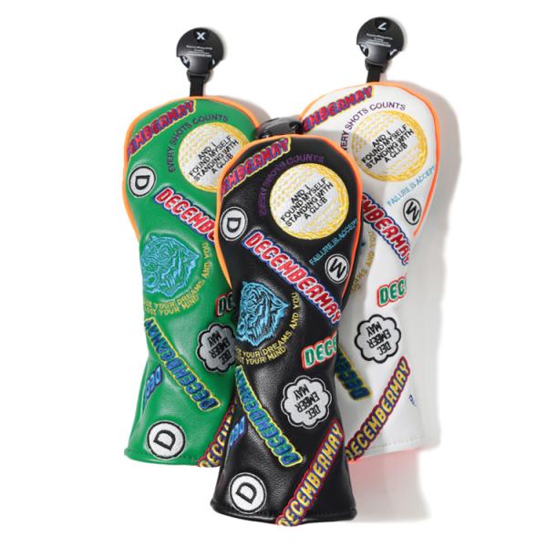 【Recommended】ロゴを遊ぶ、ディセンバーメイの総柄刺繍ヘッドカバーディセンバーメイが放つ、大胆で遊び心あるデザインが特徴のヘッドカバーです。 ショップ カテゴリー ゴルフショップ ゴルフ用品 取扱い 販売経路 日本正規品 正規取扱...