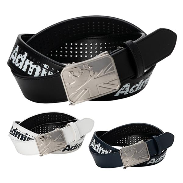 【商品情報】大胆なパンチングと重なるロゴが、スマートさの中に力強さを演出。パンチングは貫通仕様で通気性にも優れる。ランパントとユニオンジャックを組み合わせたメタルバックルがアクセント。商品名ベルトパンチング商品番号ADMB6AV3素材合成皮...