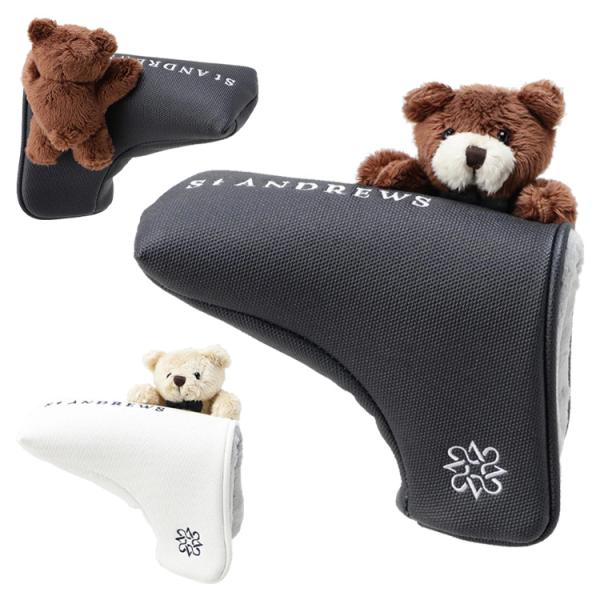 【商品情報】キュートさ満載のインパクトでキャディバッグの中で抜群の存在感を発揮する、テディベアPIN型用パターカバー。見た目の可愛らしさはもちろん、クッション性とフィット感の良い構造で、移動によるキズや汚れなどからパターを守っていくれるアイ...