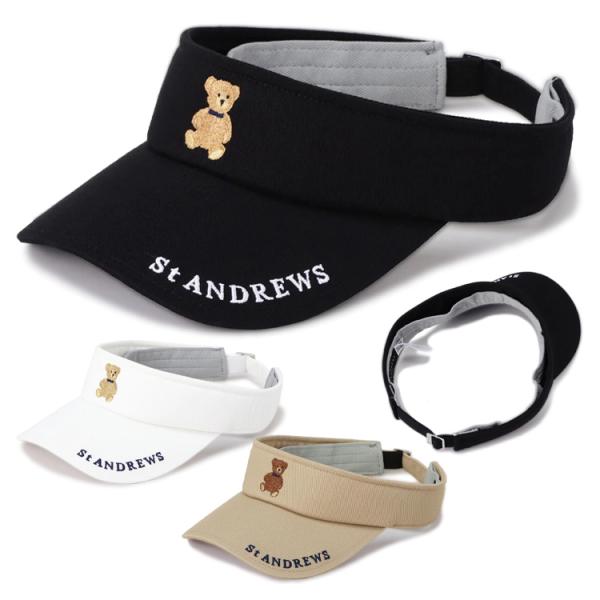 【商品情報】ブリムに入れたSTAロゴやサイドパネルのケルト刺繍がスポーティーなアクセントになった、テディベアバイザー。フロントに配したのテディベア刺繍が引き立つ、シルエットとディティールにこだわって作られたシンプルなバイザーです。ゴルフはも...