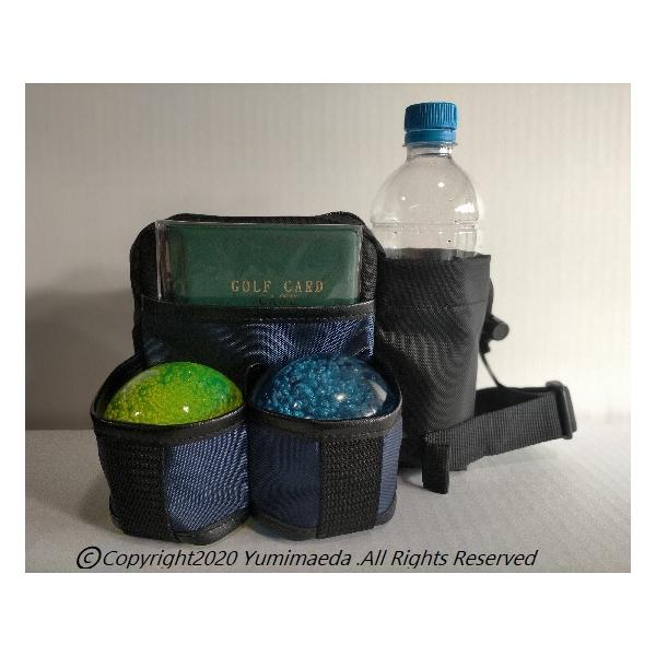 【発売日：2014年09月15日】商品名：  マレットゴルフ用　ボール２個収納 ウエストポーチ　ベルト付き　【下記の動画説明をご覧ください】　　　　　　　・スワンマレット製 　　　　　 　　　＜特徴＞●ボール２個とペットボトル、スコアカード...