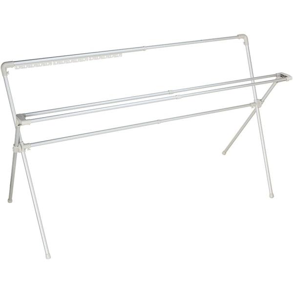 商品名: アルミ多機能布団干しAFDX-30LG（アルミ＆ライトグレー）材質：・アクリロニトリルブタジエンスチレン（ABS）・ポリプロピレン（PP）・樹脂（その他樹脂）・鉄寸法：・奥行き：0.89 m・幅：2.35 m・高さ：1.34 mサ...