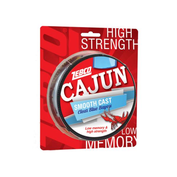 ゼブコ Zebco の純正ナイロンライン、ケイジャン・スムースキャスト CAJUN SMOOTH CASTのクリアブルー Clear Blue です。USA-8Lbsの330yds(300m)巻で、ライン径は0.279mmですのでおおよそ2...