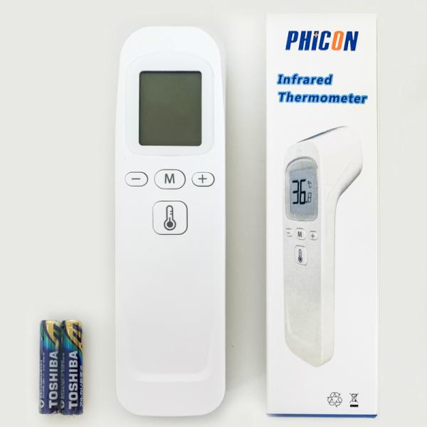 【PHICON　非接触式赤外線温度計 T1 】体温だけでなく物や室温など切り替え一つで表面温度の計測も可能ですので赤ちゃんのミルクの温度管理も簡単です。文字が大きくて見やすいデジタル表示画面。・3色液晶表示・高温警告機能付き☆☆日本語取扱説...