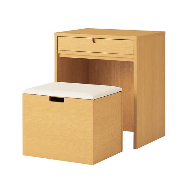 置台寸法：高さ70cm×巾60cm×奥行44.5cmスツール寸法：高さ40cm×巾48cm×奥行38cm材質：木目柄化粧板張り(ナチュラル)備考：スツール付き　　　引き出し・スライド式棚板付き神徒壇(祖霊舎)を置くのに便利な専用台です。内部...