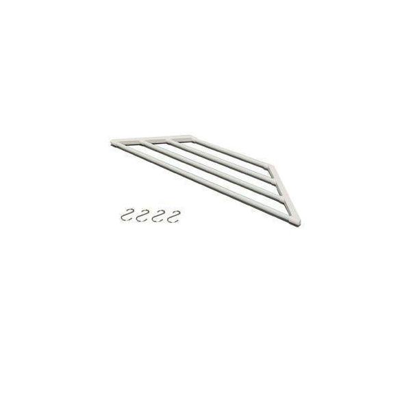 コーナーラック CR-900 ホワイト鴨居に置いてスペースを有効活用できるコーナーラックです。湿気や反りに強い材質を採用しています。鴨居に引っかかる使用のずれ落ち防止機能付きです。●商品サイズ(約)：幅90×奥行き26×高さ2.5cm●材質...