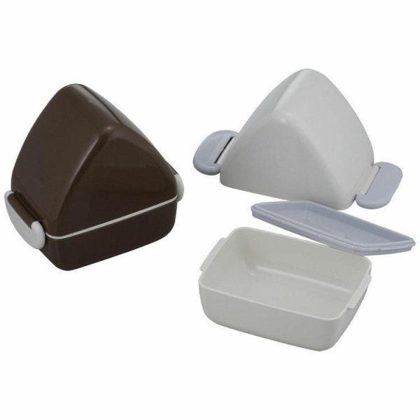 おにぎりを潰さず一緒におかずを持ち運べるお弁当箱。上段におにぎり2個と下段におかず250mlが入ります。コンピニのおにぎりもそのまま入れられます。電子レンジで温め可能。●商品サイズ（cm）幅約12.5×奥行約8×高さ約12●内寸（cm）上段...