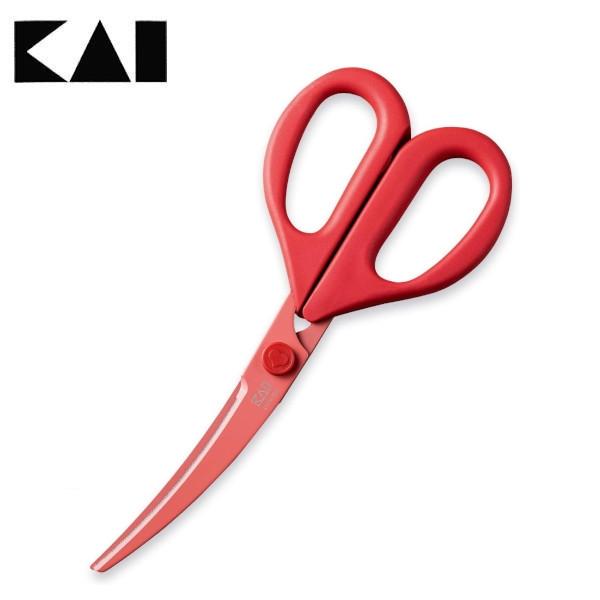 キッチンから食卓まで使えるカーブバサミです。食卓での切り分けなどテーブル使いにもピッタリなデザインです！まな板いらずで、下ごしらえや料理の小分け切りにもとっても便利♪●商品サイズ（約）：幅23×奥行き10×高さ1cm●重量：約106g●材質...