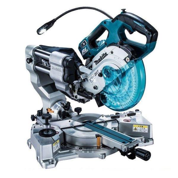 マキタ　165mm　充電式スライドマルノコ　LS610DRG　無線連動対応　6.0Ahモデル●バッテリ・充電器・鮫肌チップソー付●標準付属品：　チップソー(A-69244)・ダストバッグ・三角定規・たてバイス・六角棒スパナ5、2.5■　刃物...