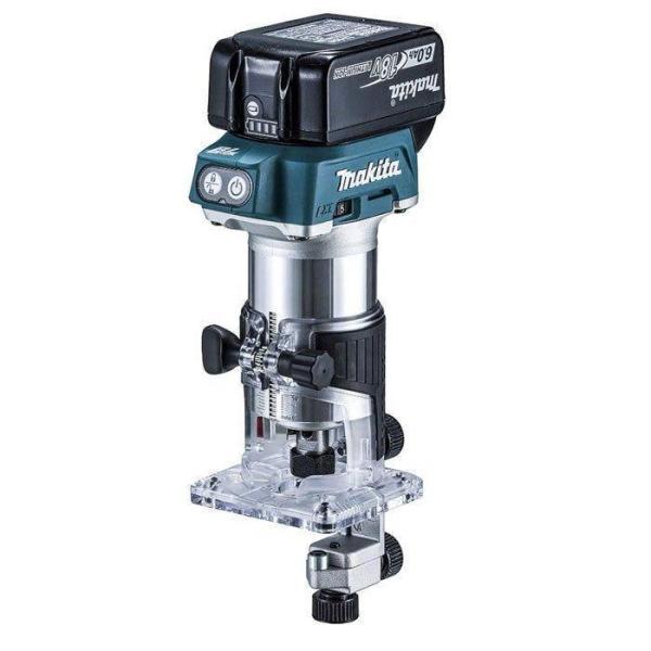 マキタ トリマ RT50DRG 18V 充電式 6.0Ahバッテリ・充電器・ケース付■18V-6.0Ahバッテリ・充電器・ケース付従来のＡＣ機と比べ、作業スピードは約３０％ＵＰ↑コードレスだから、取り回しも軽快！コードの煩わしさもなく、仕上...