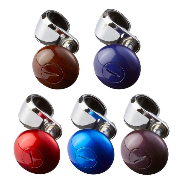 ★頻繁なハンドル操作が必要な時、活躍してくれる一品！★新型ステーを採用し、ハンドルカバーをつけても邪魔にならない！！ ★色：ウッド、ネイビー、パープル、ブルー、レッドハンドルの握り部分が28.5Φー32Φのお車に取り付け可能です。お手頃の値...