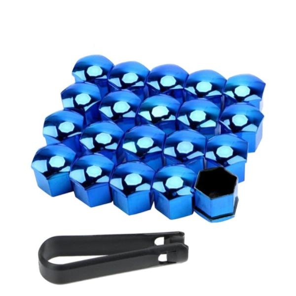 TRS リヤハブナットカバー 角型 17mm ブルー 20個入 ABSメッキ 350102リヤハブナットに装着するハブナットカバーデザイン性だけでなく、ハブボルトの汚れを防止します。ハブナットに押し込んではめるだけの簡単取付。取り外し工具付...