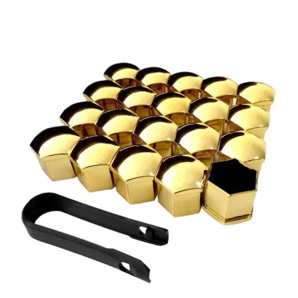 TRS リヤハブナットカバー 角型 21mm ゴールド 20個入 ABSメッキ 350121リヤハブナットに装着するハブナットカバーデザイン性だけでなく、ハブボルトの汚れを防止します。ハブナットに押し込んではめるだけの簡単取付。取り外し工具...