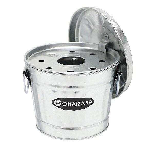 差し込みと火が消える、消化ストッパー付。使用しない時は、蓋をすれば臭いが気になりにくい。耐久性のある素材で長く使えます 素材はサビに強く、腐食しにくいトタン材（亜鉛めっき鋼板）を使用。商品はひとつひとつ手作りで製造。全て素材も国内産。水漏れ...