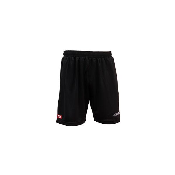 通常のショーツよりも股下長めのクォーターパンツです。シンプルなのでどんなウェアとも合う、使い勝手の良い一枚です。サイズ表記 男女兼用／日本サイズ生産国 中国補足 日本卓球協会公認ウェア