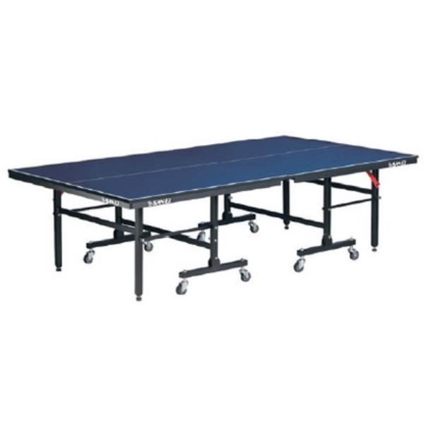 ■カラー：天板/ブルー■サイズ：全長：2740×幅：1525×高さ：760mm（国際規格）■天板：メラミン化粧張パーティクルボード■特殊シルクスクリーン仕上げ■厚さ：22mm■枠付：40mm■脚部：粉体塗装仕上げ■使用時・収納時ストッパー付...