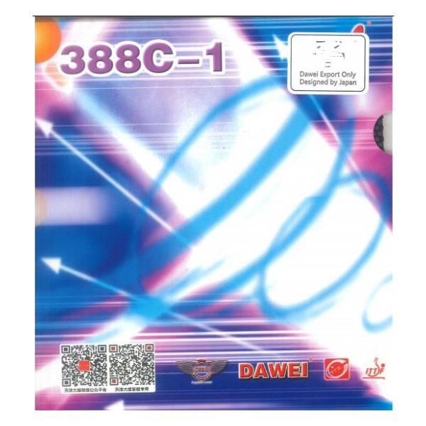 【商品特徴】DAWEI 388C-1は，扱いやすさと高い安定性で人気の表ソフトラバーです。弾みすぎずコントロールしやすい特性により，初級〜中級者の方でも安心して使えます。ブロック・カウンター・ナックル気味の変化球など，多彩なプレーを可能にし...