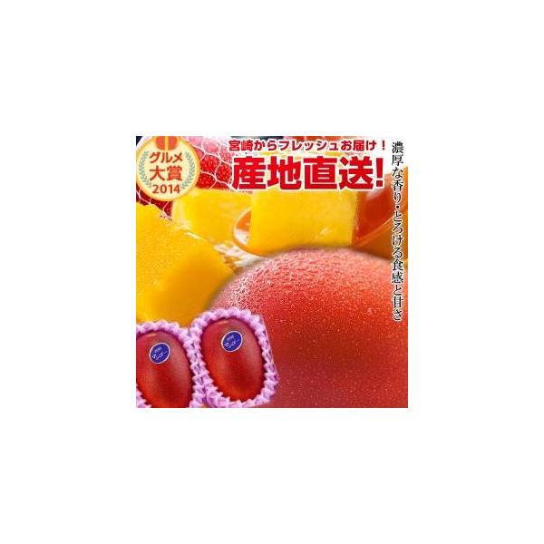 【商品名】宮崎完熟マンゴー　季節限定品【内容量】中玉サイズ２玉 (約250g×2玉)【賞味期限】到着後約3日〜5日　※出来るだけお早めにお召しあがり下さい。【産地】宮崎県産【原材料】マンゴー【使用方法】そのままでも、凍らせてアイスのトッピン...