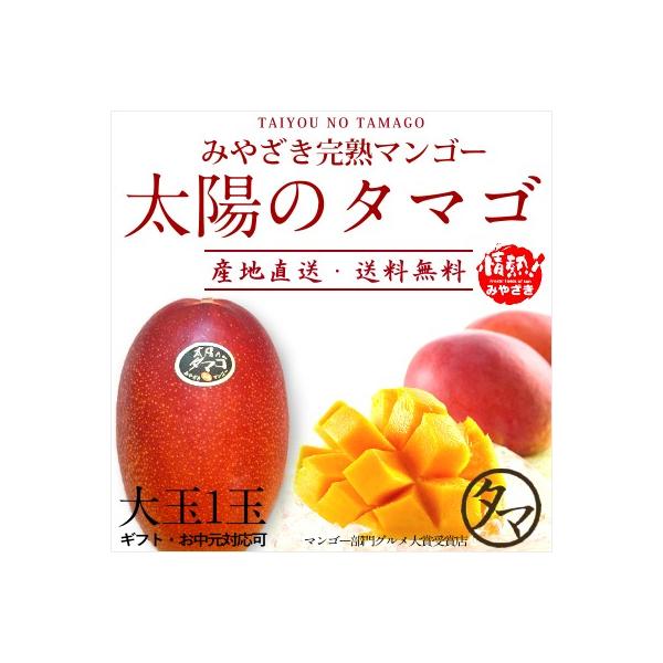【商品名】太陽のタマゴ【内容量】大玉サイズ１玉（合計約３５０ｇ）【産地】宮崎県産【配送方法】宅配便※北海道・東北・離島は別途＋400円必要となります