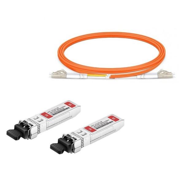 商品構成:SFPモジュール SFP1G-SX-85×2 / 光パッチケーブル OM1×1