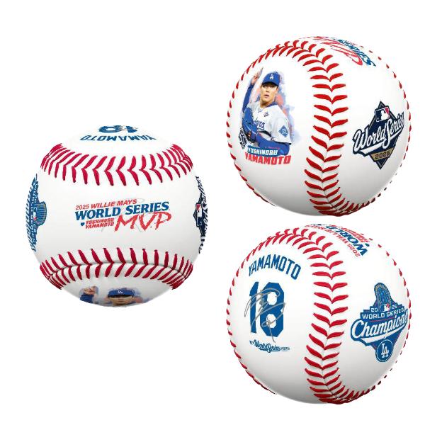 メーカー：ローリングス（Rawlings）品名：2025年 ワールドシリーズ MVP 記念ボール 山本由伸品番：LPBBWS25MVPYY単品（1個入り）専用ケース入り中国製