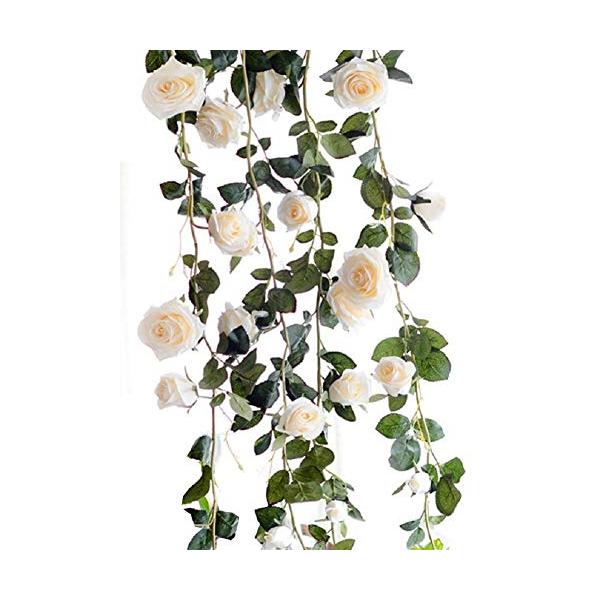 【ご購入後の当店からの連絡はご登録のメールアドレスに通知いたします。必ずご確認ください】その場を華やかにしてくれるバラのシルクフラワーのガーランドで、お部屋の飾りつけや、パーティーやイベント会場を明るくコーディネートしてみませんか？色は全３...