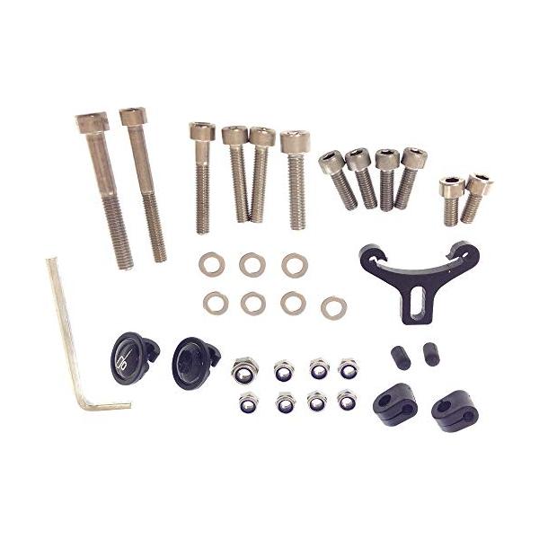 【ご購入後の当店からの連絡はご登録のメールアドレスに通知いたします。必ずご確認ください】各種取り付け用ボルトのセット。*フェンダーを吊るフックとステーは付属しません。