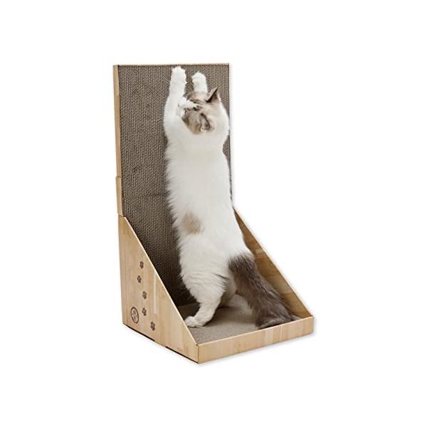 【ご購入後の当店からの連絡はご登録のメールアドレスに通知いたします。必ずご確認ください】【簡単組み立て＆強力粘着テープでしっかり補強】 バリバリボードはつめとぎと外枠が一体式（底面つめとぎのみはめ込みです） パタパタと組み立てていくだけなの...