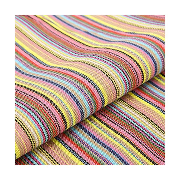 【ご購入後の当店からの連絡はご登録のメールアドレスに通知いたします。必ずご確認ください】フォークロア エスニック 柄をしたハンドメイド用 コットンリネン 生地です。長さ:2m弱　幅:約1.5m　パターン:ストライプA　重量:約660g(1m...