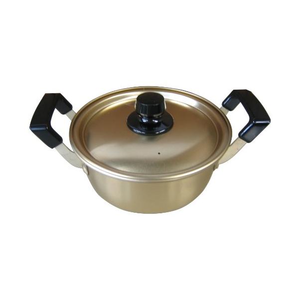 【ご購入後の当店からの連絡はご登録のメールアドレスに通知いたします。必ずご確認ください】サイズ:本体内径/約160mm、底の厚さ/約1.2mm本体重量:約240g材質:アルミニウム合金、表面加工/アルマイト原産国:日本容量:1.3L製造工程...