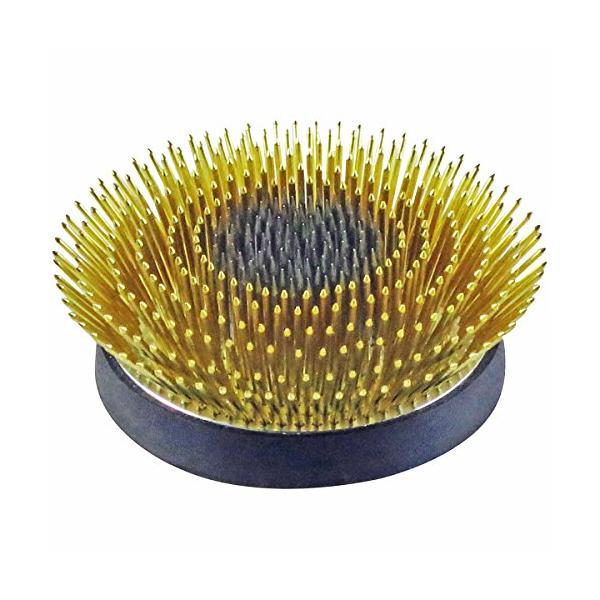 【ご購入後の当店からの連絡はご登録のメールアドレスに通知いたします。必ずご確認ください】針が放射状になっているのでそのまま挿すだけで茎や枝が自然に広がる剣山です。放射状なので円テーブルでの生け花にも容易に形が整います。針材質:中央部は針先の...