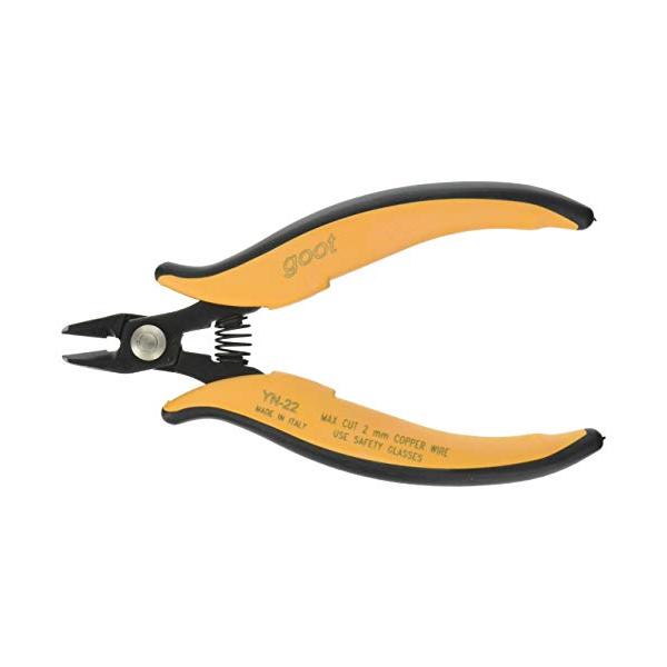 【ご購入後の当店からの連絡はご登録のメールアドレスに通知いたします。必ずご確認ください】メーカー型番:YN-22最大切断直径(銅線):φ2.0全長:141mm最大切断径2mmの足切り専用ニッパー刃先角度21度、軽く握るだけでシャープに切断で...