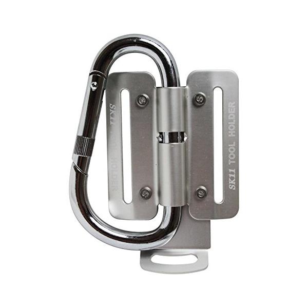 【ご購入後の当店からの連絡はご登録のメールアドレスに通知いたします。必ずご確認ください】用途:簡易工具つりさげ特徴:高強度、高品質のスチール製カラビナ色:シルバーカラビナ:スチールホルダー:アルミ二ウム