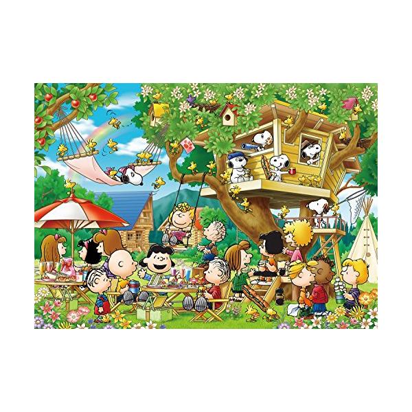 【ご購入後の当店からの連絡はご登録のメールアドレスに通知いたします。必ずご確認ください】完成サイズ:73x102cmピース数:3000ピース作品名:PEANUTS ツリーハウス図柄の説明:ツリーハウスの周りで、スヌーピーやチャーリーブラウン...
