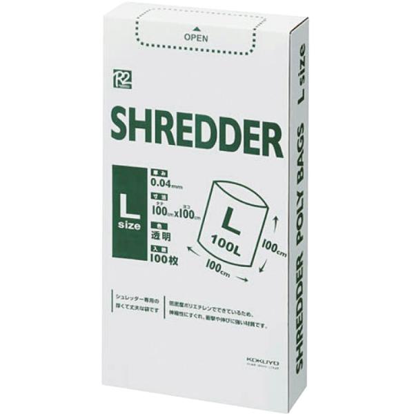 【商品概要】シュレッダー専用の厚くて丈夫なゴミ袋です。低密度ポリエチレンでできているため、伸縮性にすぐれ摩擦や伸びに強い袋です。【寸法】1,000x1,000xmm【容量】 100リットル【枚数】 100枚入り【商品説明】【商品詳細】ブラン...