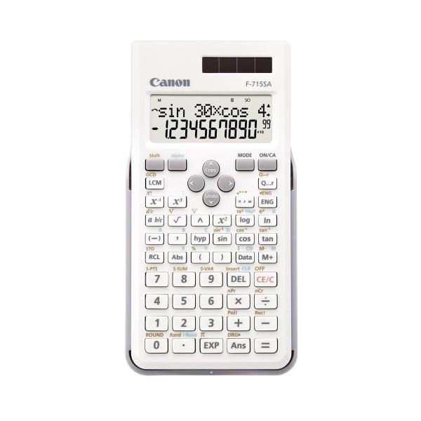 【ご購入後の当店からの連絡はご登録のメールアドレスに通知いたします。必ずご確認ください】キヤノン 関数電卓 2行表示モデル F-715SA