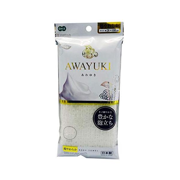 【商品概要】サイズ:約幅28×長さ120cm本体重量:約33ｇ材質:ナイロン100%原産国:日本【商品説明】説明●極細の「66ナイロン繊維」でみるみる泡立つ、リッチな質感のボディタオル。●日本製できめ細やか豊かな泡立ちです。サイズ(約):1...