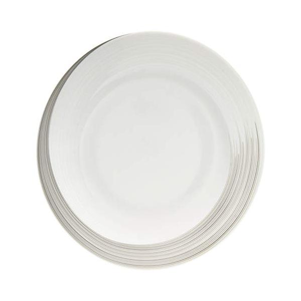 【ご購入後の当店からの連絡はご登録のメールアドレスに通知いたします。必ずご確認ください】【商品概要】本体サイズ:径180×高さ15mm素材:ボーンチャイナ原産国:日本【商品説明】斜めにグレーのラインを入れたデザイン。らせん状にレリーフが施さ...