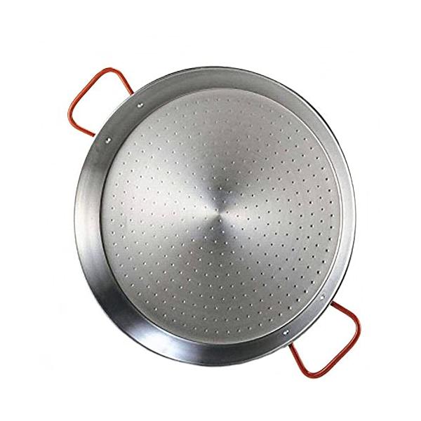 【商品概要】多数飲食店様にもご使用いただいている、本場スペイン製のパエリア鍋です。凸凹のエボンス加工がされており、お米の下にスープが入り込む為、焦げ付きずらく、均一に仕上がります。ホームパーティーやバーベキューと、きっと楽しい時間が増えるは...