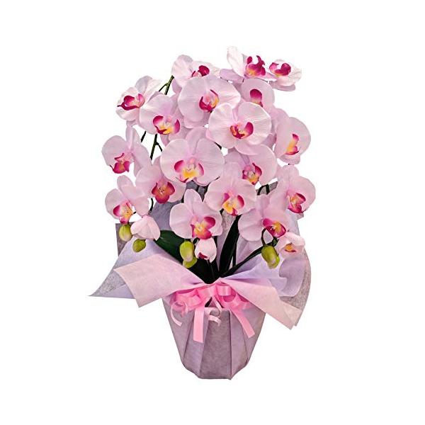 【商品概要】商品サイズ：高さ43cm×幅28cm素材：造花（アーティフィシャルフラワー）製造国：日本その他仕様：SC/CT触媒加工済み注意事項：鉢のラッピングは商品の一部となります。商品到着後、鉢のラッピングは外さずにご鑑賞ください。ラッピ...