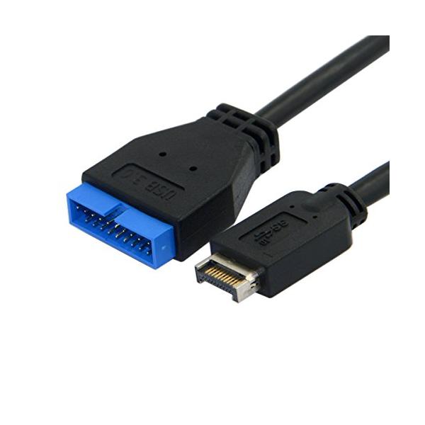 【商品概要】USB 3.1はUSB 3.0以上の異なるフロントパネルヘッダーが必要です。このケーブルはUSB 3.1/usb3.0デバイスのみに対応し、USB2.0(480Mbps)では動作しません。USB 3.1ポートインターフェースは、...