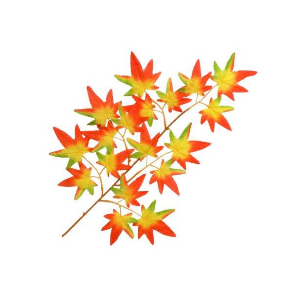 【ご購入後の当店からの連絡はご登録のメールアドレスに通知いたします。必ずご確認ください】【商品概要】本体／1ヶL45cmプラスチック受注製作品【商品説明】もみじの造花です♪　秋の演出に是非ご活用下さい☆　棚やワゴン、壁や柱など、あらゆる場所...