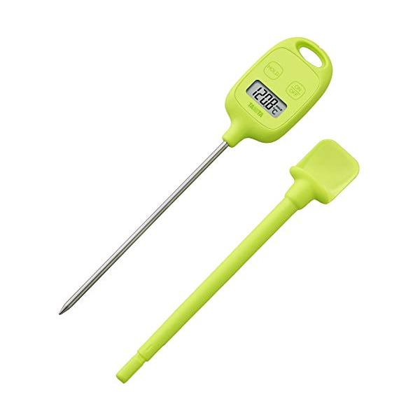 【商品概要】使用電池:CR2032×1個 (お試し用電池付属)最小表示:0.1度、表示周期:1秒毎サイズ(約):幅4.3×奥行1.5×高さ22.1cm測定温度範囲:-50~240度付属品:取扱説明書、お試し用電池(CR2032×1個)、セン...