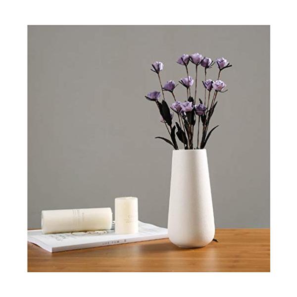 【商品概要】素材： セラミック釉薬サイズ：高さ約19.5cm、瓶底直径さ約9.5cm、瓶口直径さ約6.3cm家庭の家具の装飾工芸品については、花の装飾は、リビングルーム、ダイニングテーブル、キャビネット、クローゼット、図書館、テレビ箱舟、ド...